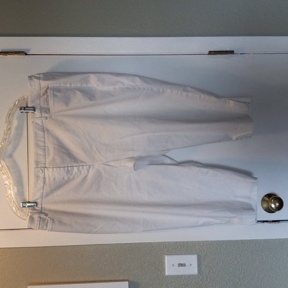 Talbots | Pants & Jumpsuits | Talbot White Cotton Capris Sz22 Wp | Poshmark